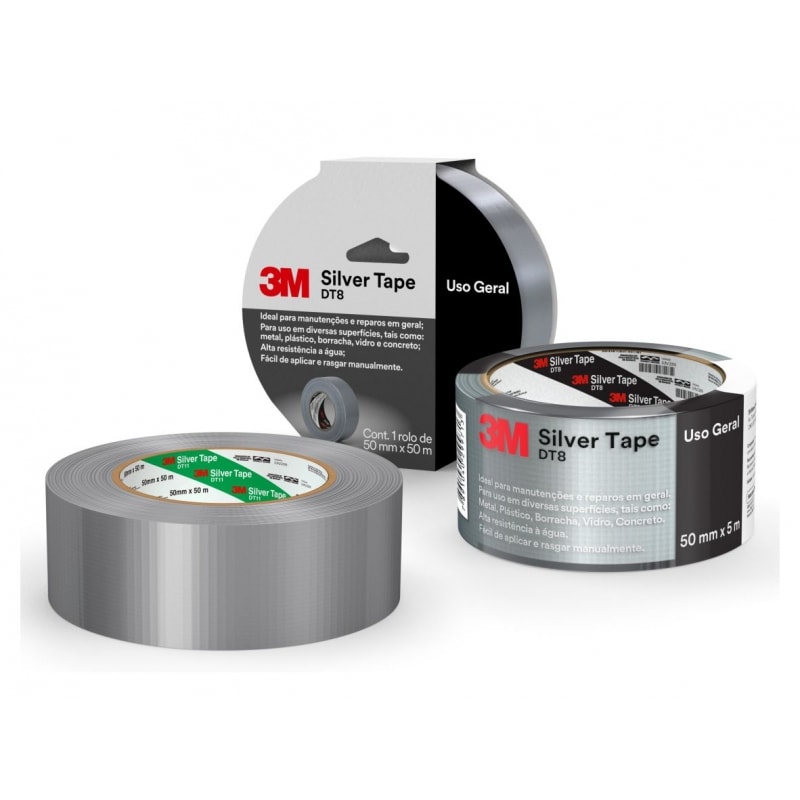 Compre Silver Tape 3M DT8 - 50 mm x 5 m - Adecil